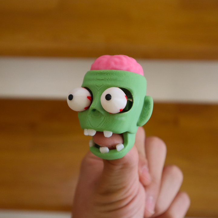 3D Printable fidget zombie keychain by Myron