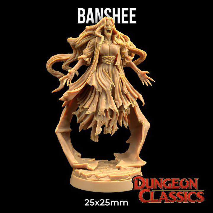 3D Printable Banshee | PRESUPPORTED | Dungeon Classics by Dungeon Classics