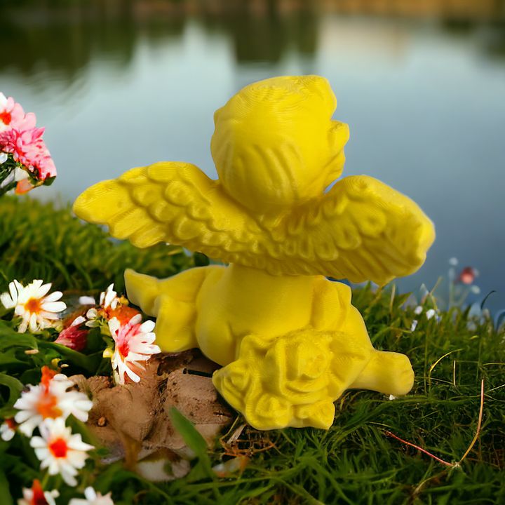 3D Printable Sitting angel by anthony
