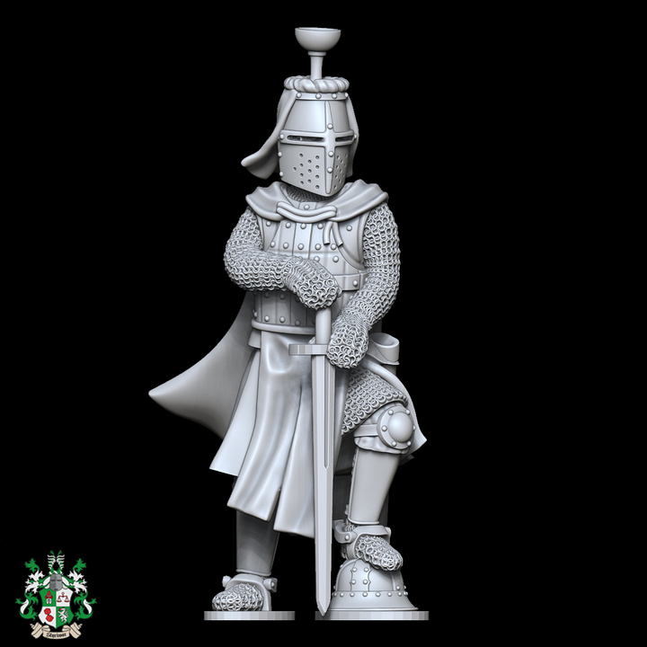 3D Printable 1259 Order Knight (Grail Knight Option) by Styriwar