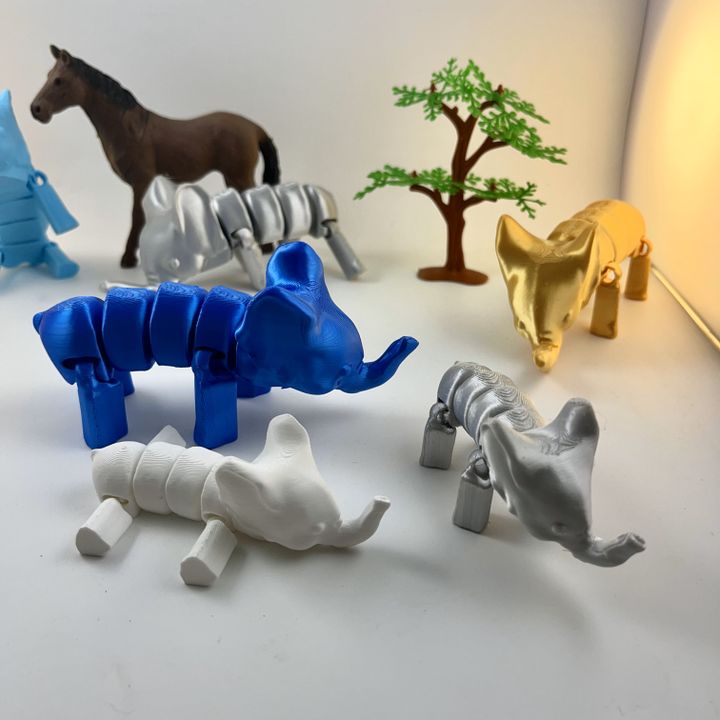3D Printable Flexy Elephant by anthony
