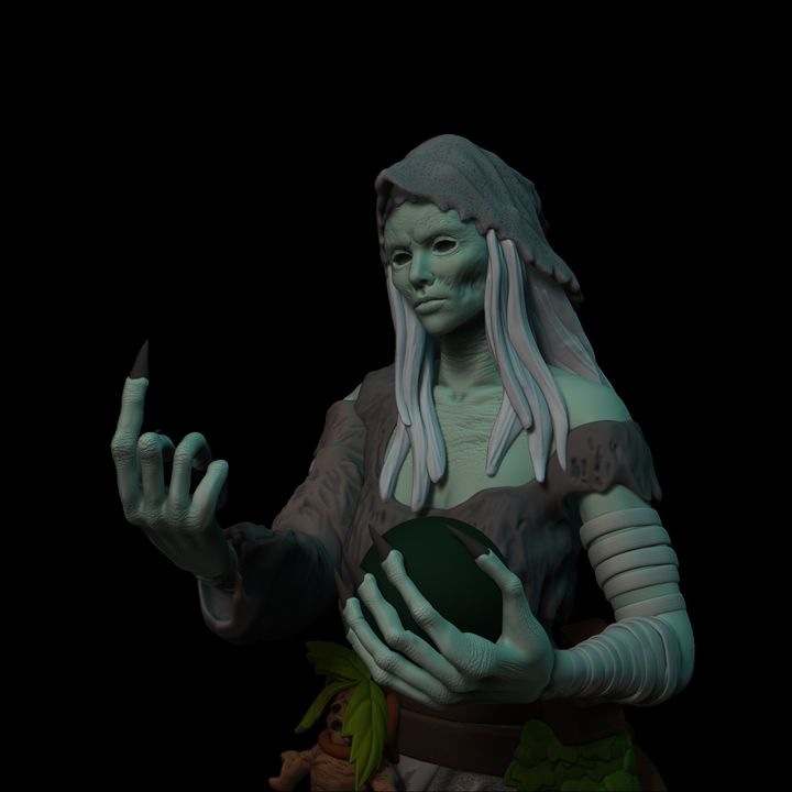 3D Printable Green Hag by Studio Fantasms