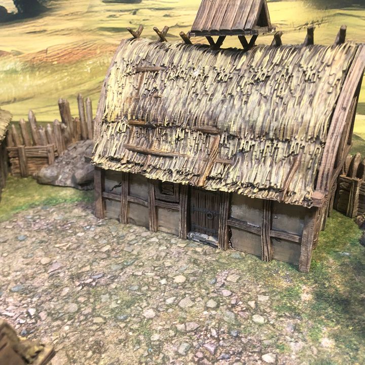 3D Printable Eastlingham: Rural Peasant Hamlet Core Set by GameScape3D