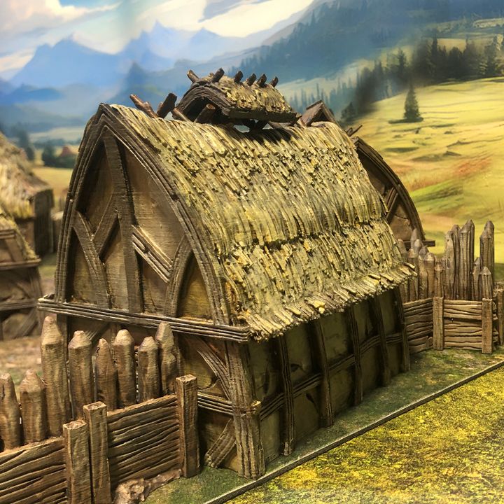 3D Printable Eastlingham: Rural Peasant Hamlet Core Set by GameScape3D
