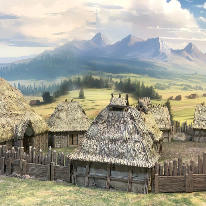 3D Printable Eastlingham: Rural Peasant Hamlet Core Set by GameScape3D