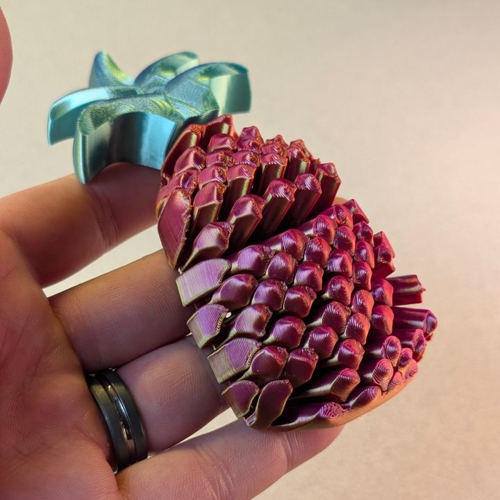 3D Printable Fidget Pineapple V2 by Bearded Printer