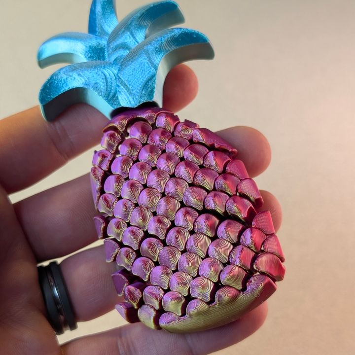 3D Printable Fidget Pineapple V2 by Bearded Printer