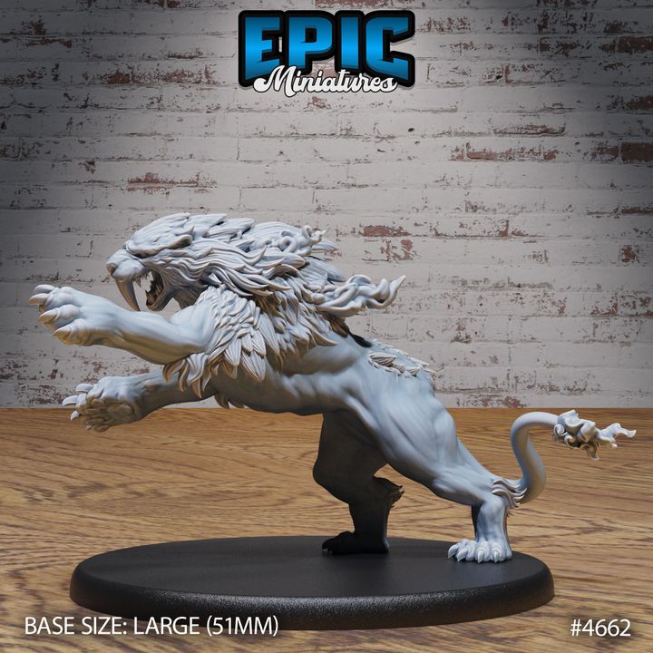 3D Printable Sabertooth Beast Set / Evil Smilodon / Saber Toothed ...