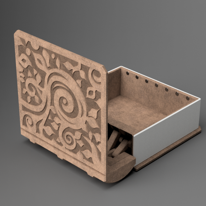 3D Printable Smaller Tome for RPG by Bearded Printer