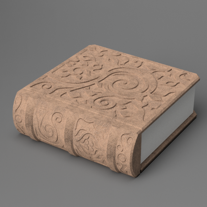 3D Printable Smaller Tome for RPG by Bearded Printer