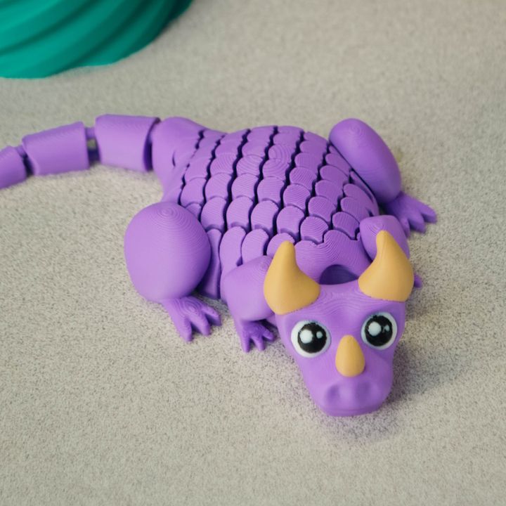 3D Printable Fat Floppy Dragon - Articulated Dragon by Bearded Printer