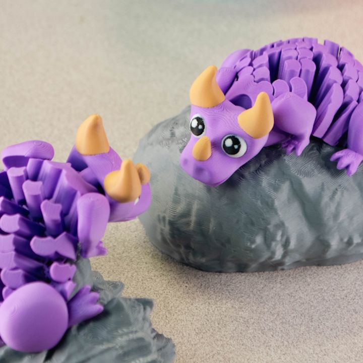3D Printable Fat Floppy Dragon - Articulated Dragon by Bearded Printer
