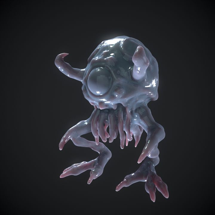 3D Printable Spooky Cave Monster by Humble Minis