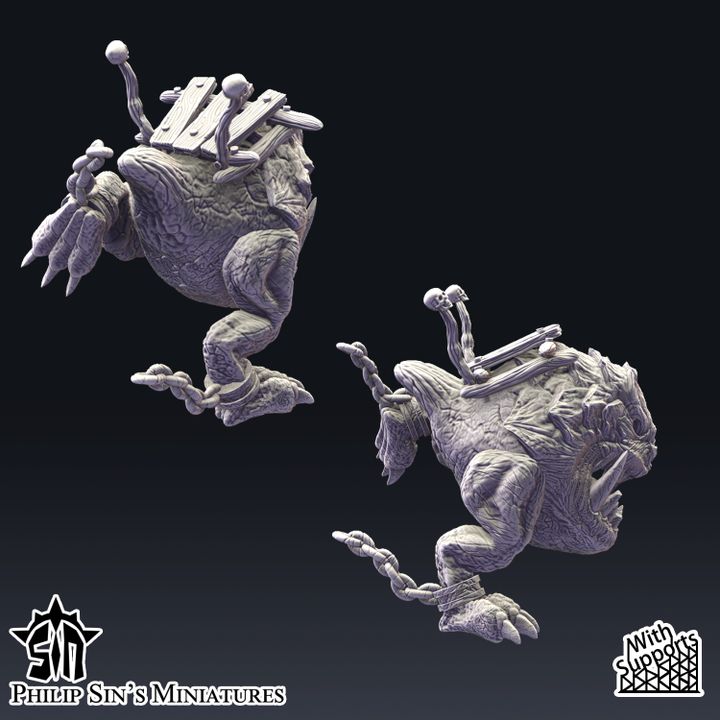 3D Printable Giant Cave Beast by Sin's Miniatures