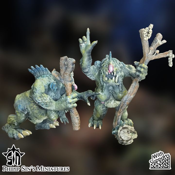 3D Printable Troll Witches by Sin's Miniatures