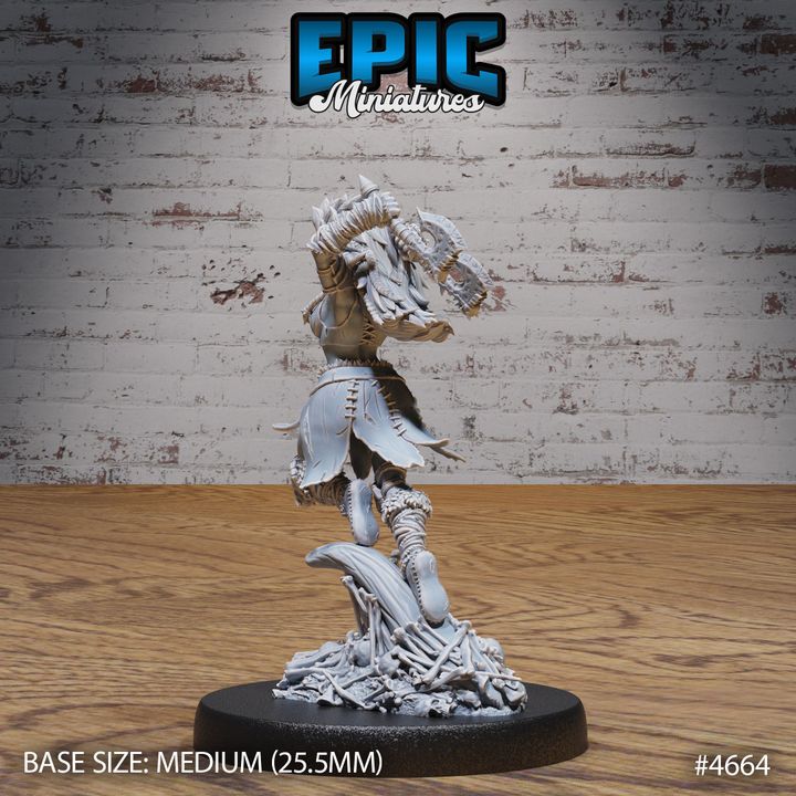 3D Printable Orc Lady Adventurer Set / Green Skin Lord / Female ...