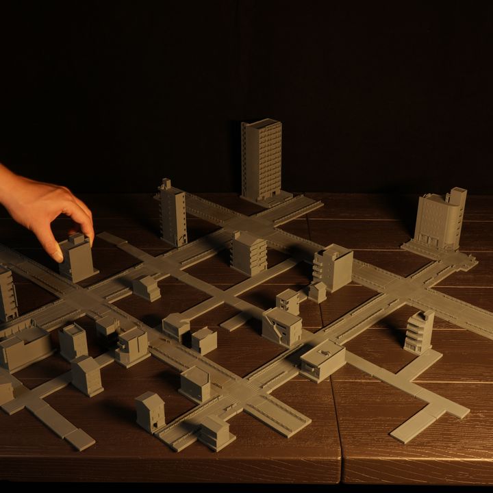 3D Printable "Mini Table City - Japan" Big City Builder (ALL-IN) by ...