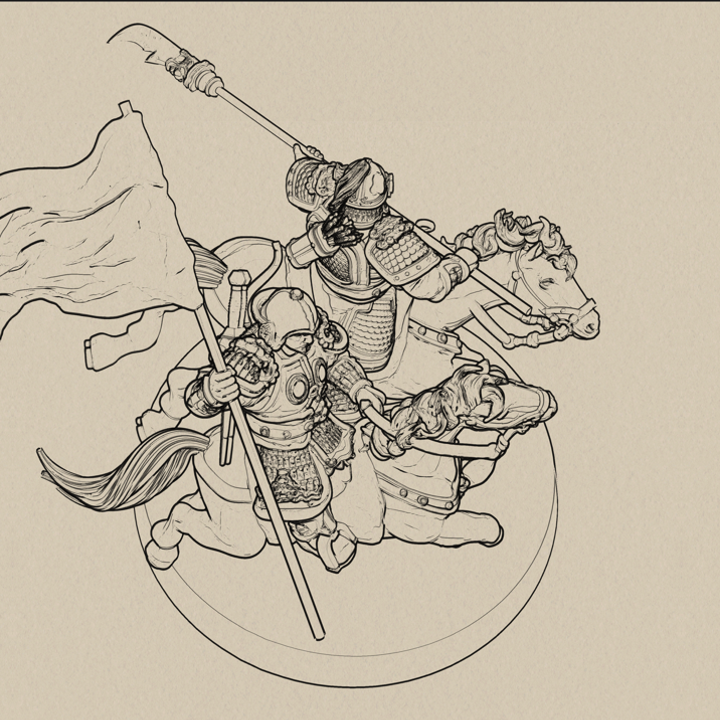 3D Printable Finch and Dragon - Sun Chuanting & Sun Shifang by Noir ...