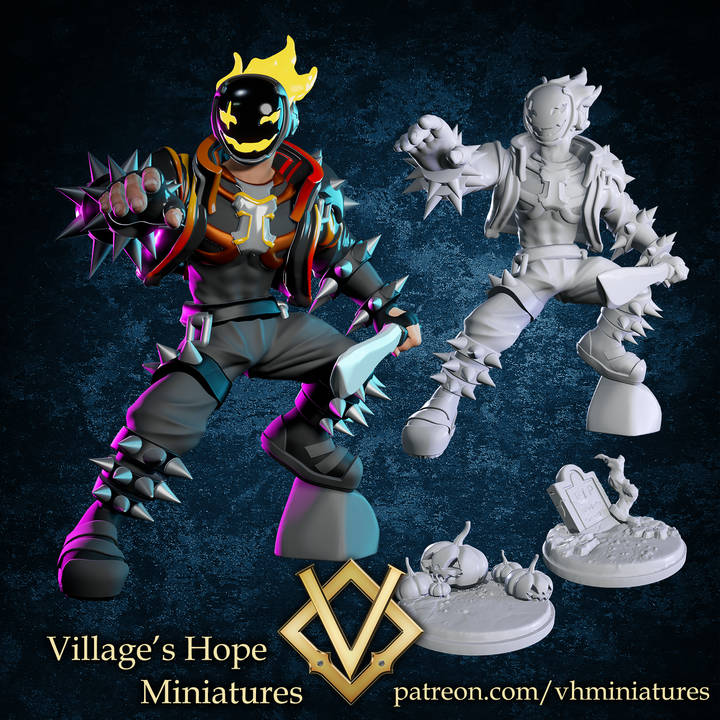 3D Printable Jack'O ,The Cyber Ripper by Village's Hope Miniatures