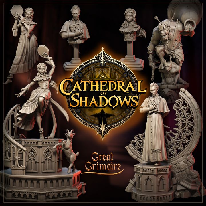 3D Printable Cathedral of Shadows by Great Grimoire