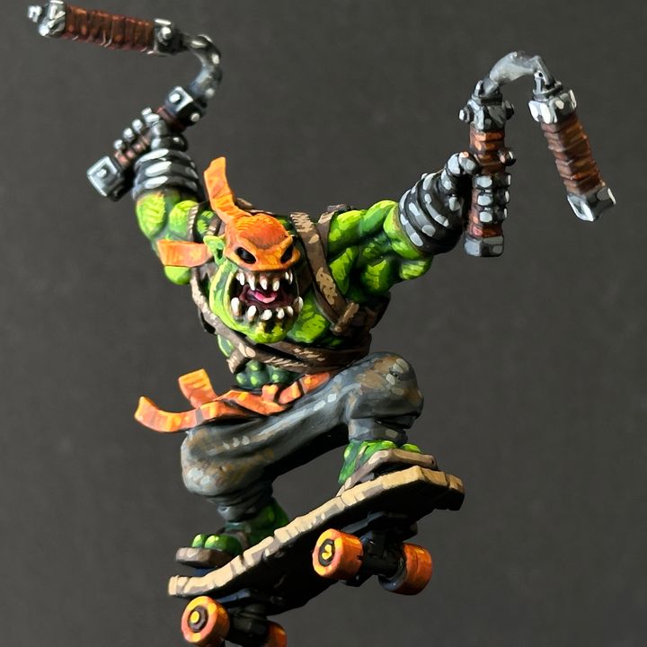 3D Print of Orc Ninja Family by madbunnyart