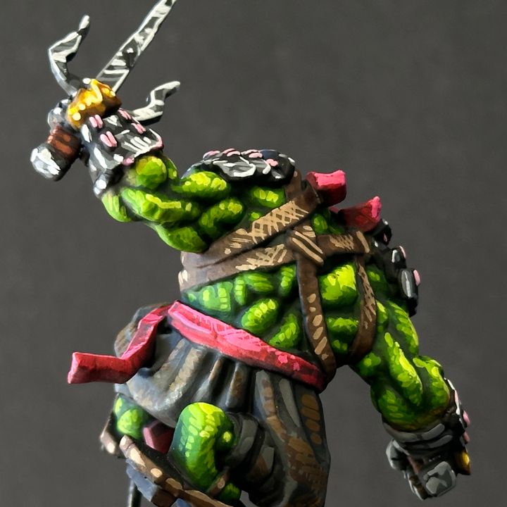 3D Print of Orc Ninja Family by madbunnyart