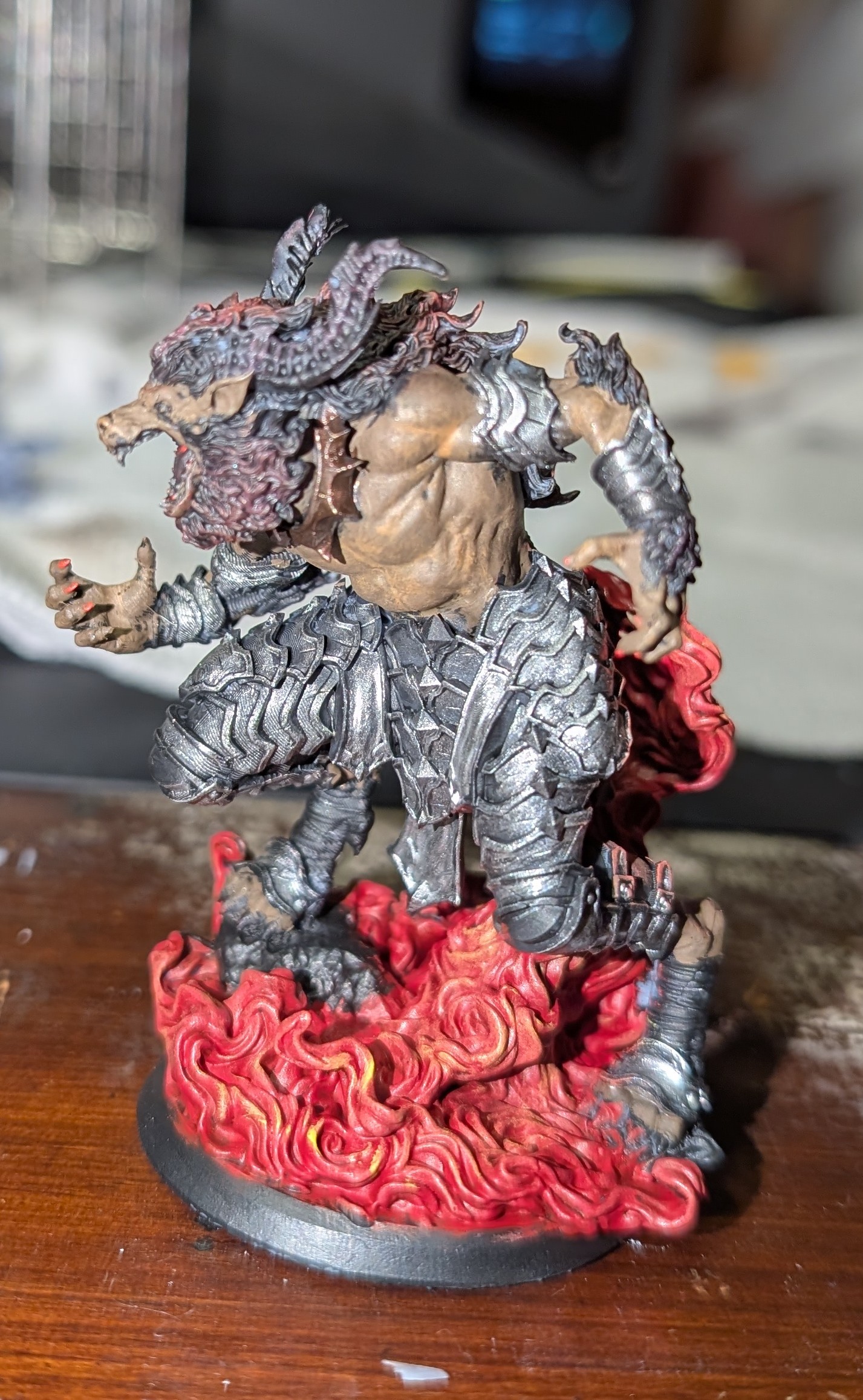 3D Printable Ifrit, Genie of Fire by Flesh of Gods
