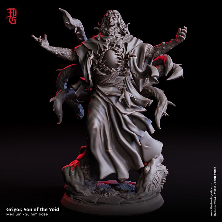 3D Printable Grigor, Son of the Void by Flesh of Gods