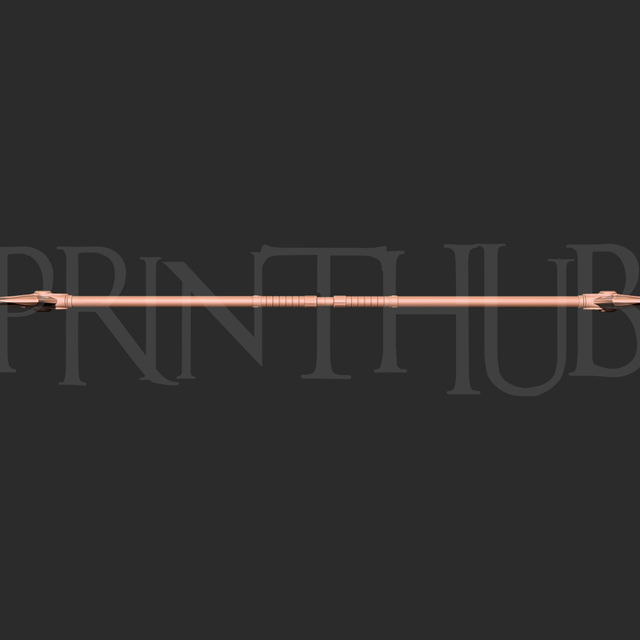 3D Printable MMPR - Blue Ranger Power lance 3d print model by Printhub