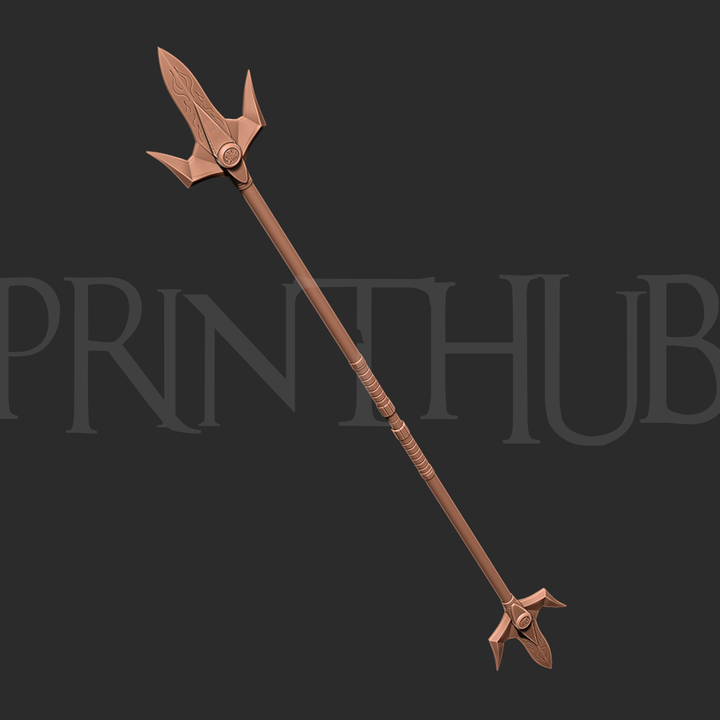 3D Printable MMPR - Blue Ranger Power lance 3d print model by Printhub