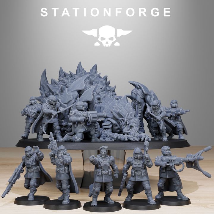 3D Printable Vaskar Hunters by Station Forge