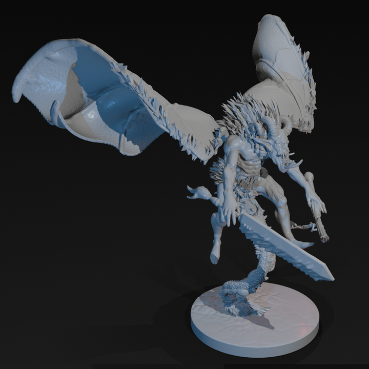 3D Printable Greater fire demon by MR JAMES A SIMS