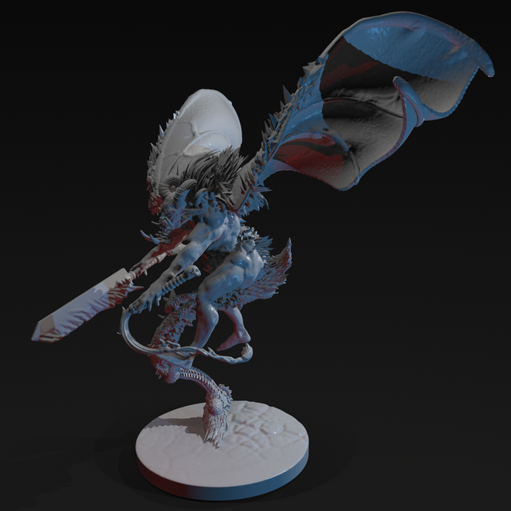 3D Printable Greater fire demon by MR JAMES A SIMS