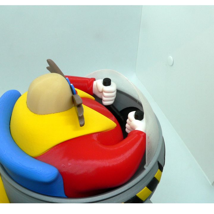 3D Printable Dr Eggman (Robotnix) - Classic by Steve Solomon
