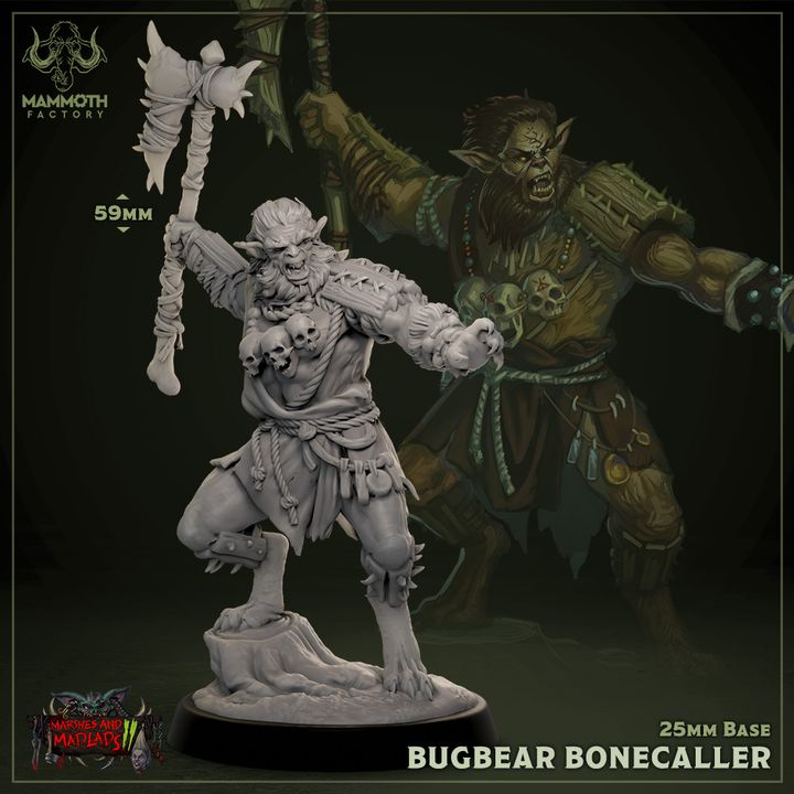 3D Printable Terrorblade, Bugbear Bonecaller by Mammoth Factory