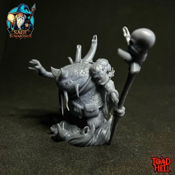 3D Printable Green Slaad Toad 2 - Toad Hell by Sage Summoner