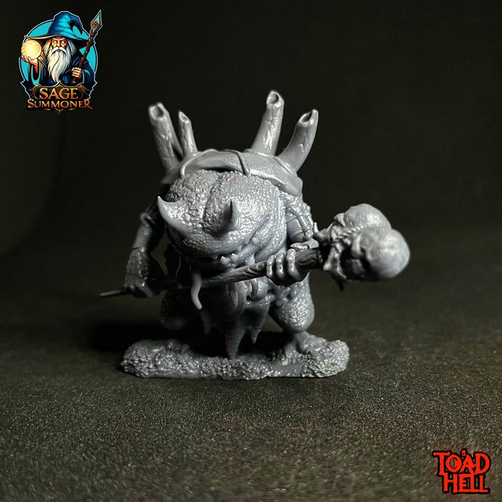 3D Printable Green Slaad Toad 3 - Toad Hell by Sage Summoner