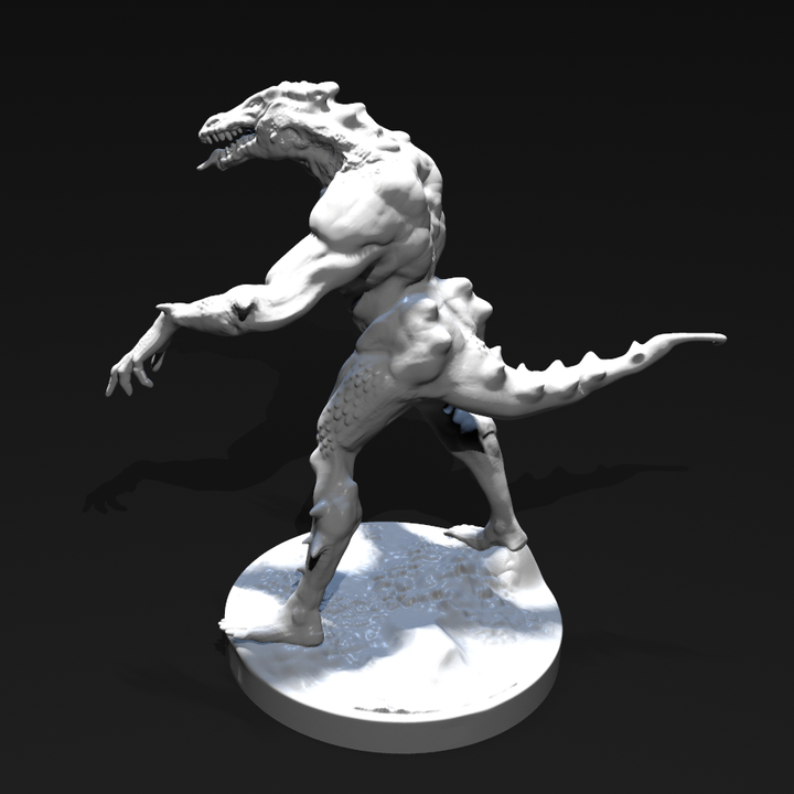 3D Printable Lizardman by MR JAMES A SIMS