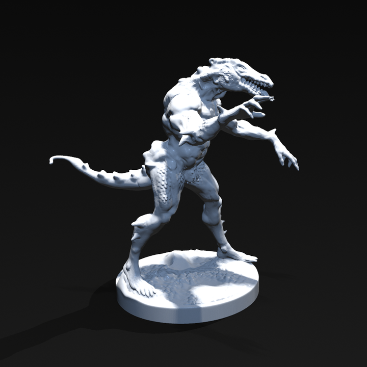 3D Printable Lizardman by MR JAMES A SIMS