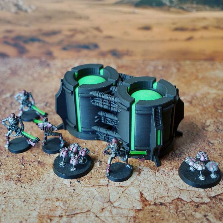 3D Printable Necromatons Generators WTC Containers by Tinker Junkie