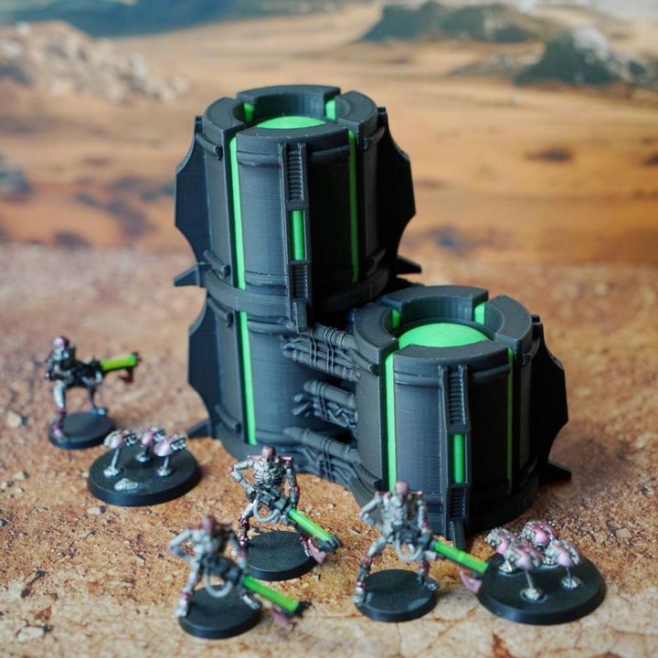 3D Printable Necromatons Generators WTC Containers by Tinker Junkie