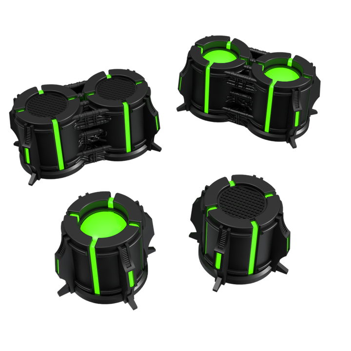 3D Printable Necromatons Generators WTC Containers by Tinker Junkie