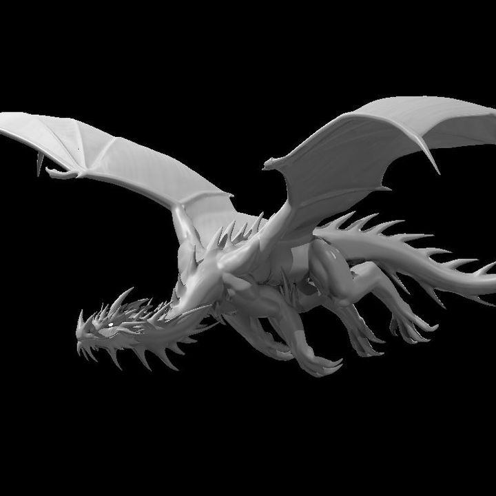 3D Printable Void Dragon by Miguel Zavala