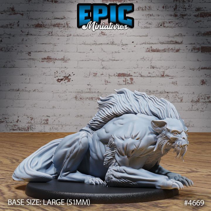 3D Printable Warg Beast Set / Dire Wolf / Wild Animal Creature / Evil ...