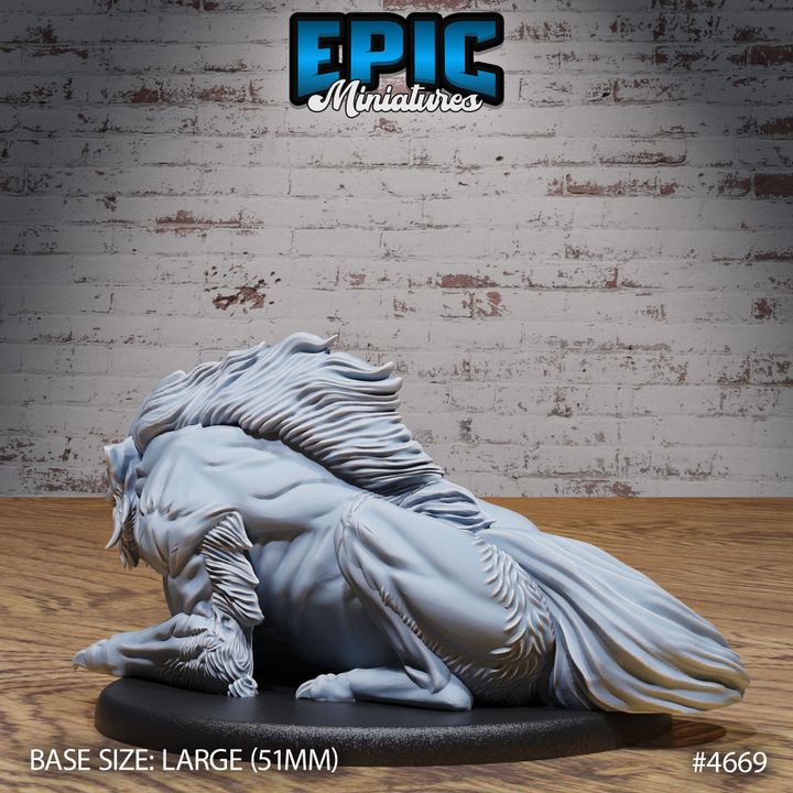 3D Printable Warg Beast Set / Dire Wolf / Wild Animal Creature / Evil ...