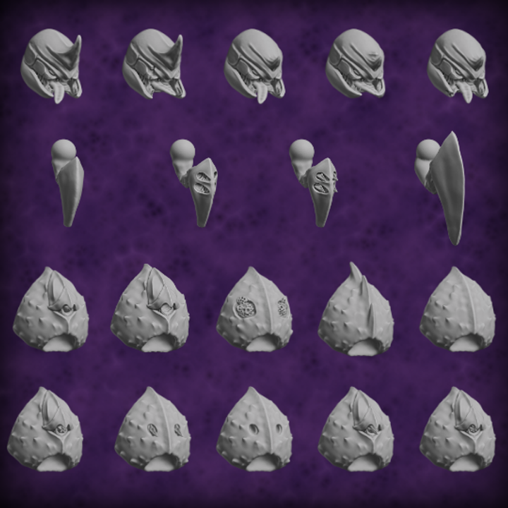 3D Printable Space Bug Drones by Cally Tabletop