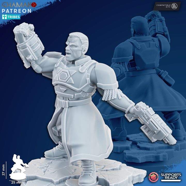 3D Printable Lieutenant Colonel 2 by Ghamak