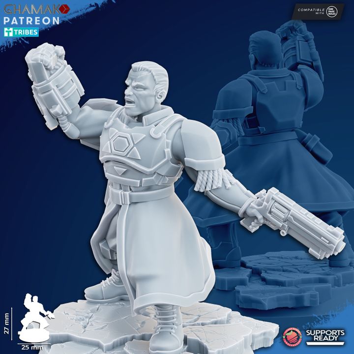 3D Printable Lieutenant Colonel 2 by Ghamak