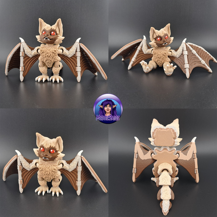 3D Printable Ahool - Chibi Cryptid by MysticSaige