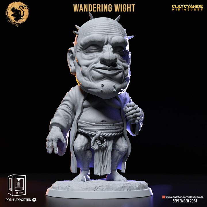 3D Printable Wandering Wight by Clay Cyanide Miniatures